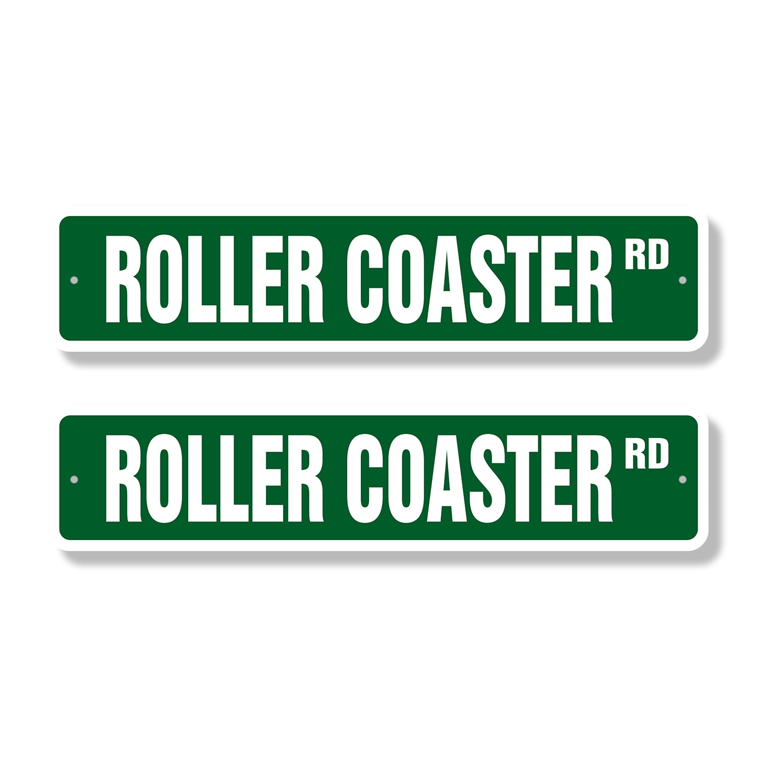 ROLLER COASTER Classic Street Sign (2 Pack) amusement parks fanatic ...