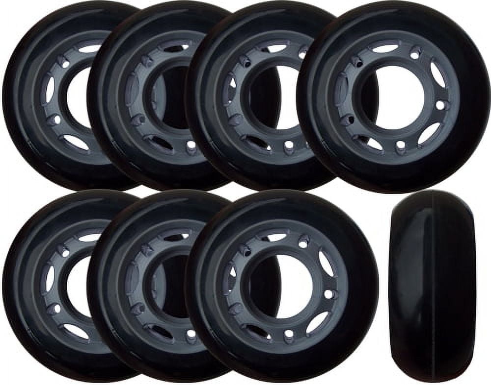 ROLLER HOCKEY GOALIE WHEELS 60mm 82a Set of 8 for Inline Skates ...