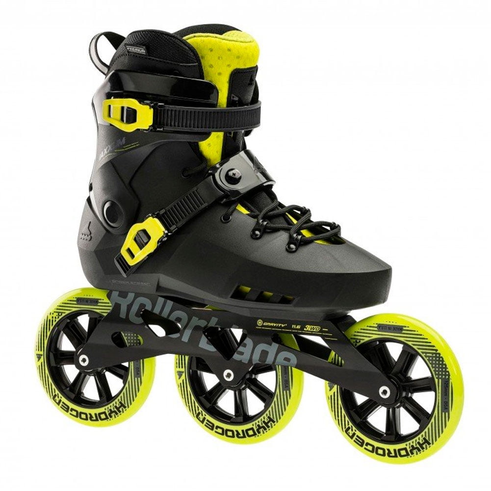 ROLLERBLADE Adult Male Maxxum 125 Inline Skates, Color: Black/Lime ...