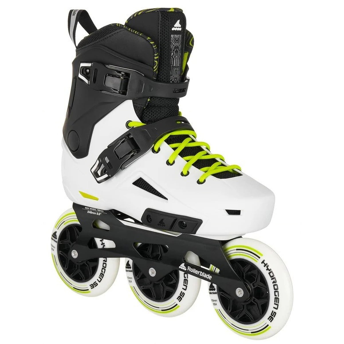 ROLLERBLADE Adult Unisex Lightning 110 White/Black Inline Skates, Size ...