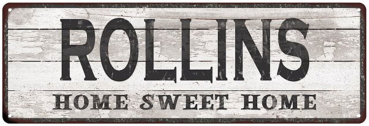 ROLLINS Home Sweet Home Country Look 6x18 Metal Sign 106180045823 ...