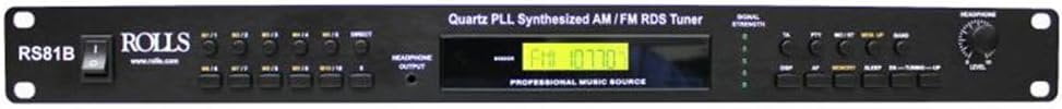 ROLLS Quartz PLL Synthesized AM/FM Tuner, Black, 19 x 1.75 x 7 RS81B ...