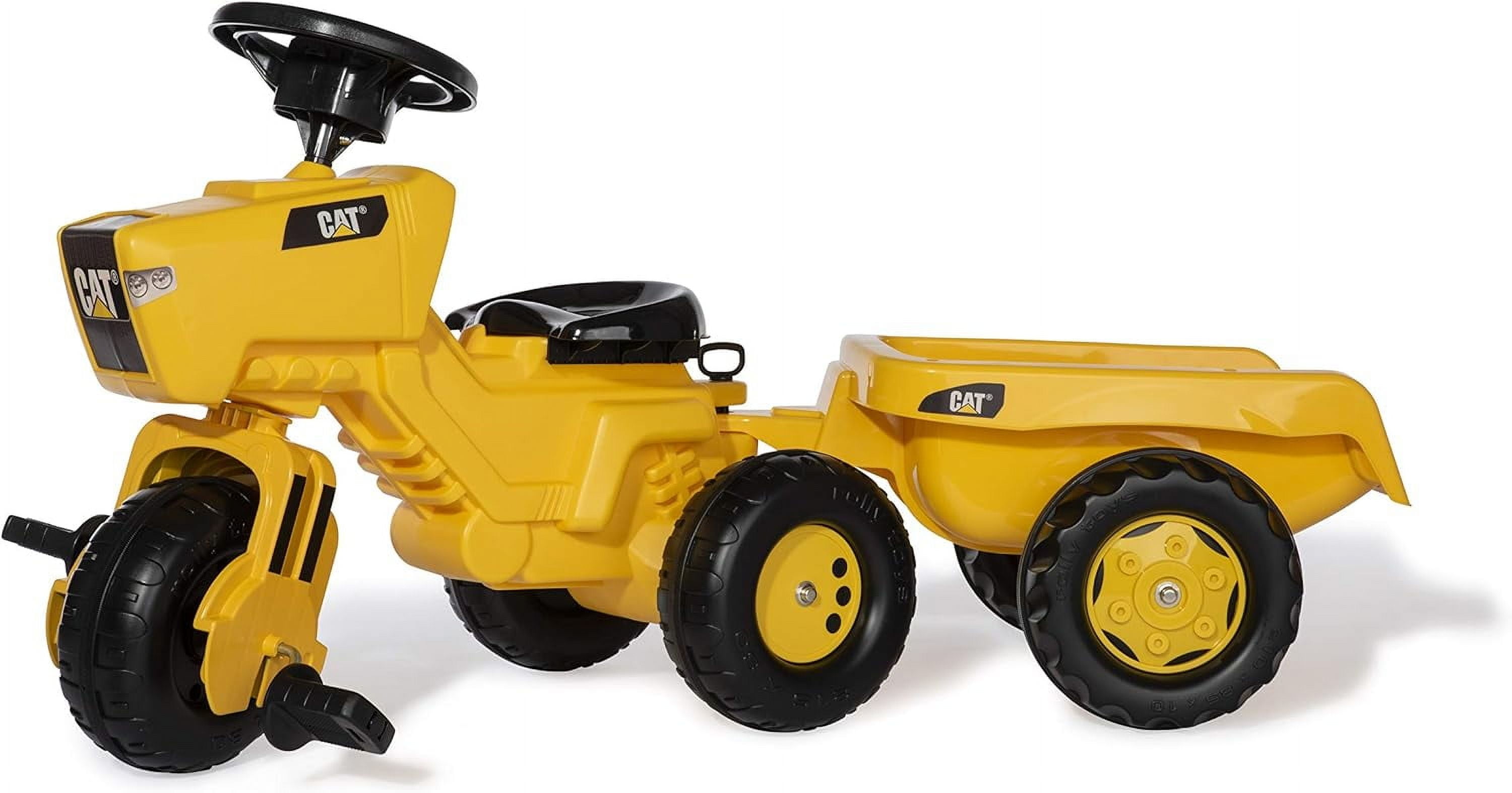 ROLLY TOYS CAT 3-Wheeled Pedal Tractor with Trailer - Walmart.com