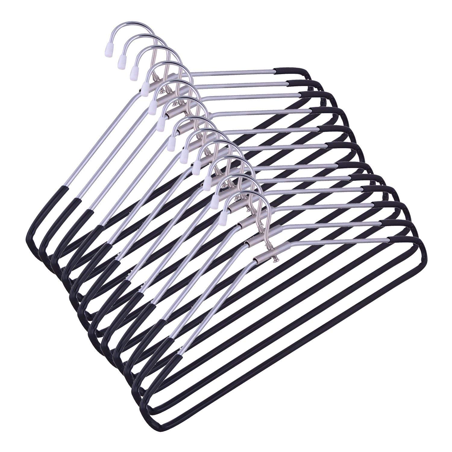 ROLLYWARE Steel Cloth Hanger Indias First Unique Design 10 Pieces ...