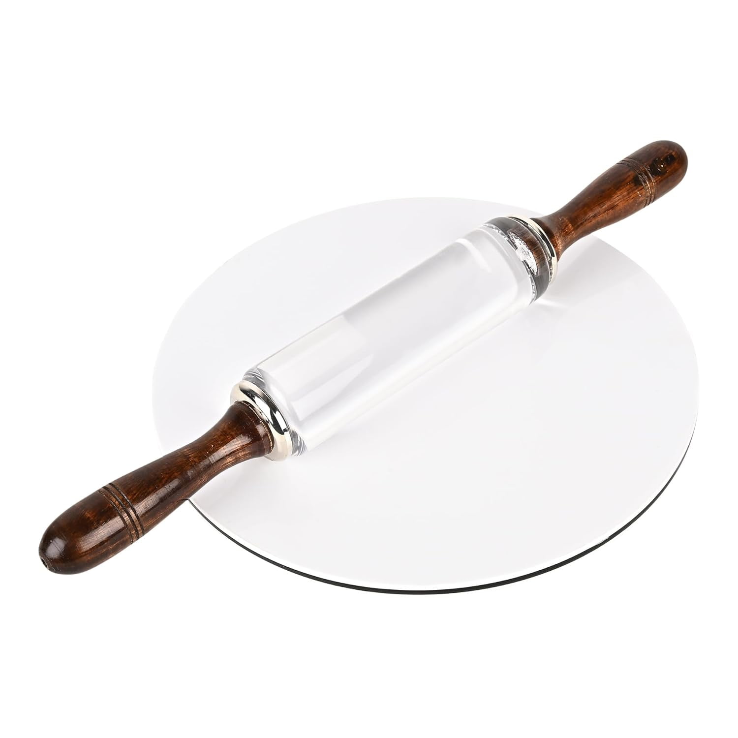 ROLLYWARE White Heavy Base Crystal Roti RollerChaklachapati Maker ...