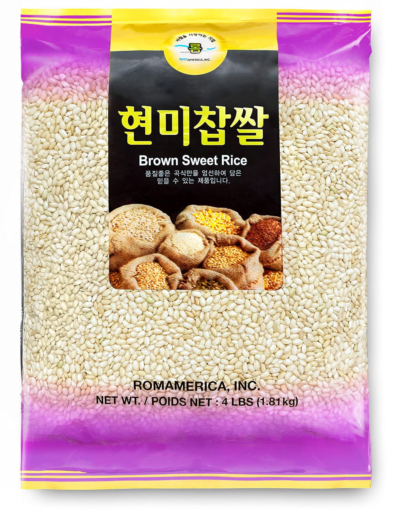 ROM AMERICA Sweet Sticky IFF17 Glutinous Short Grain Rice for Asian ...