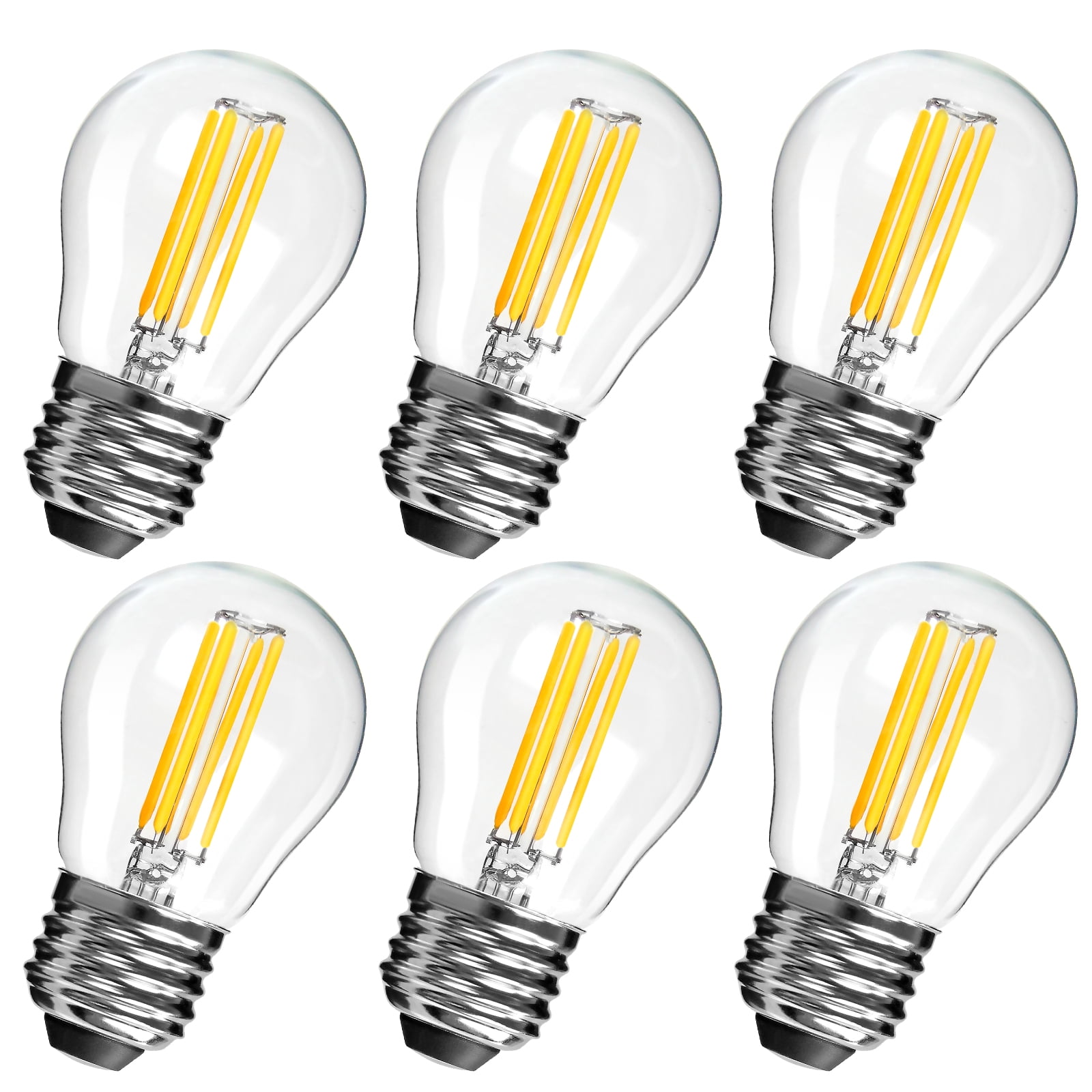 ROMANJOY Dimmable G45 LED Bulb E26, 40W, 2700K 400lm AC120V 4W, For ...