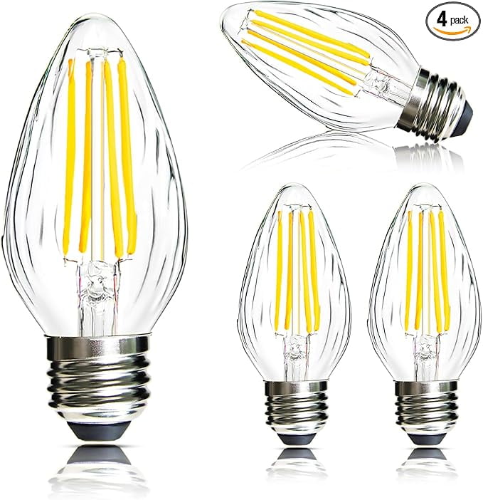 ROMANJOY F15 Dimmable LED Light Bulbs Led Porch Light Bulb 8W ...