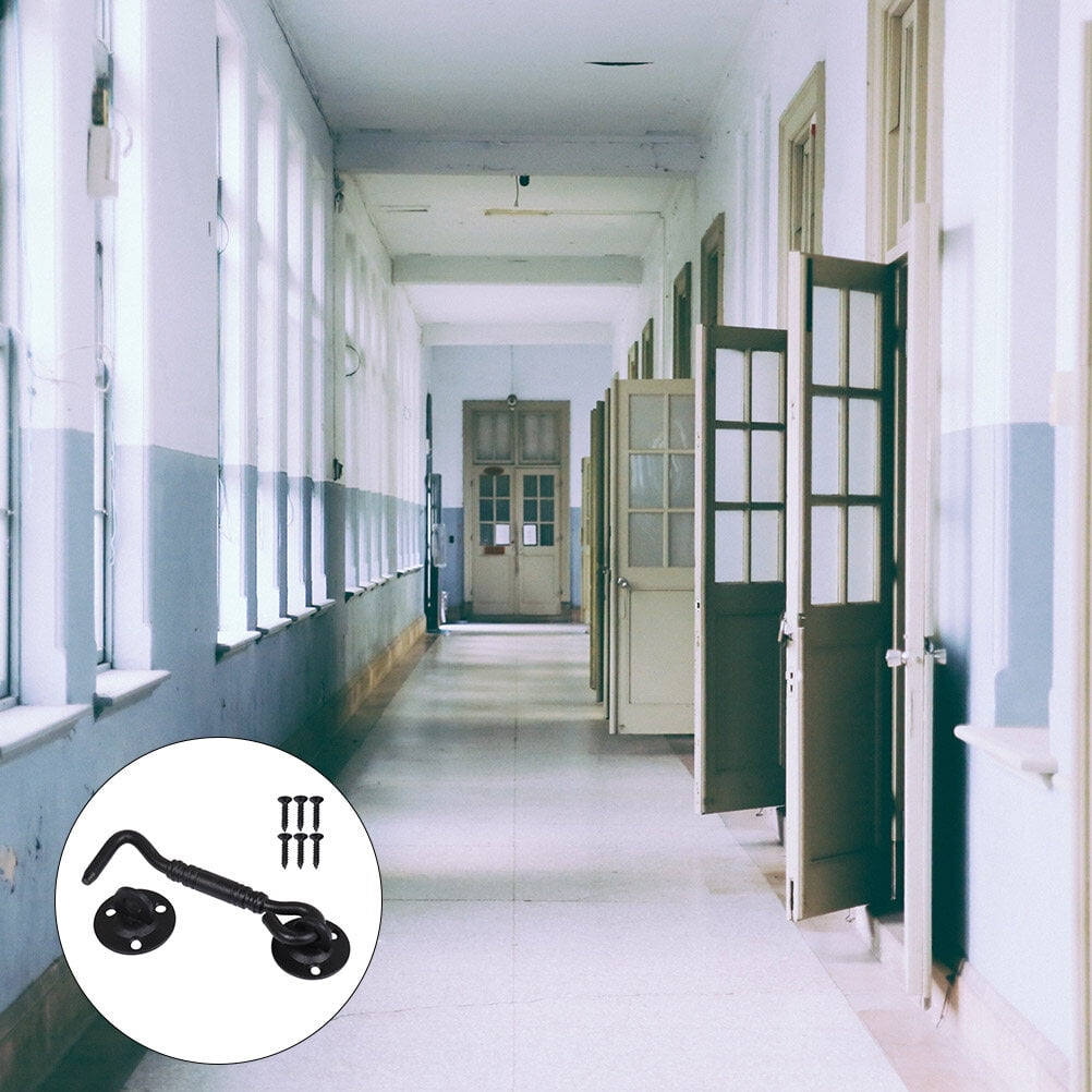 ROMANSENTIAL 1 Set Black Coat Latch for Home Security and Privacy ...