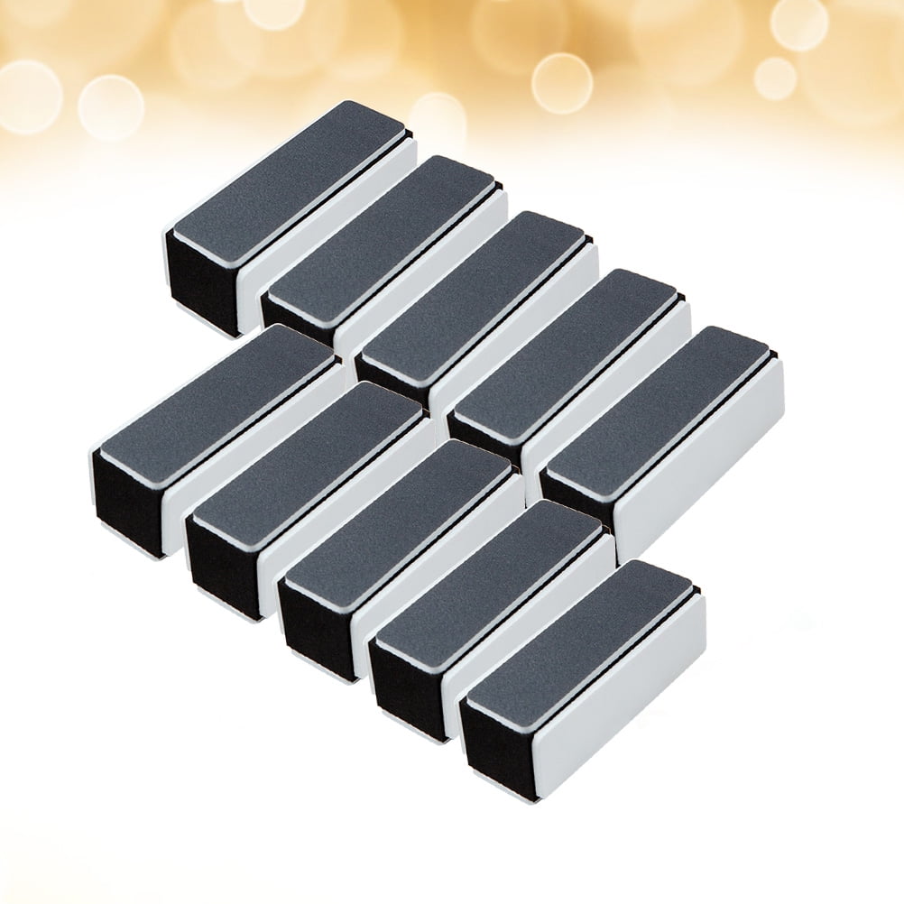 ROMANSENTIAL 10Pack Nail Files Four Sided Polishing Block for Natural ...