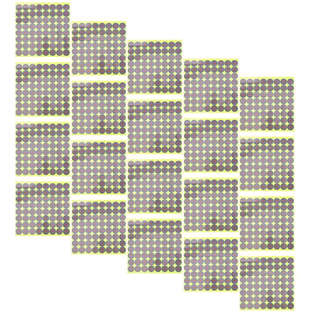 ROMANSENTIAL 1280 Pieces 20 Sheets Self-Adhesive Round Labels for ...
