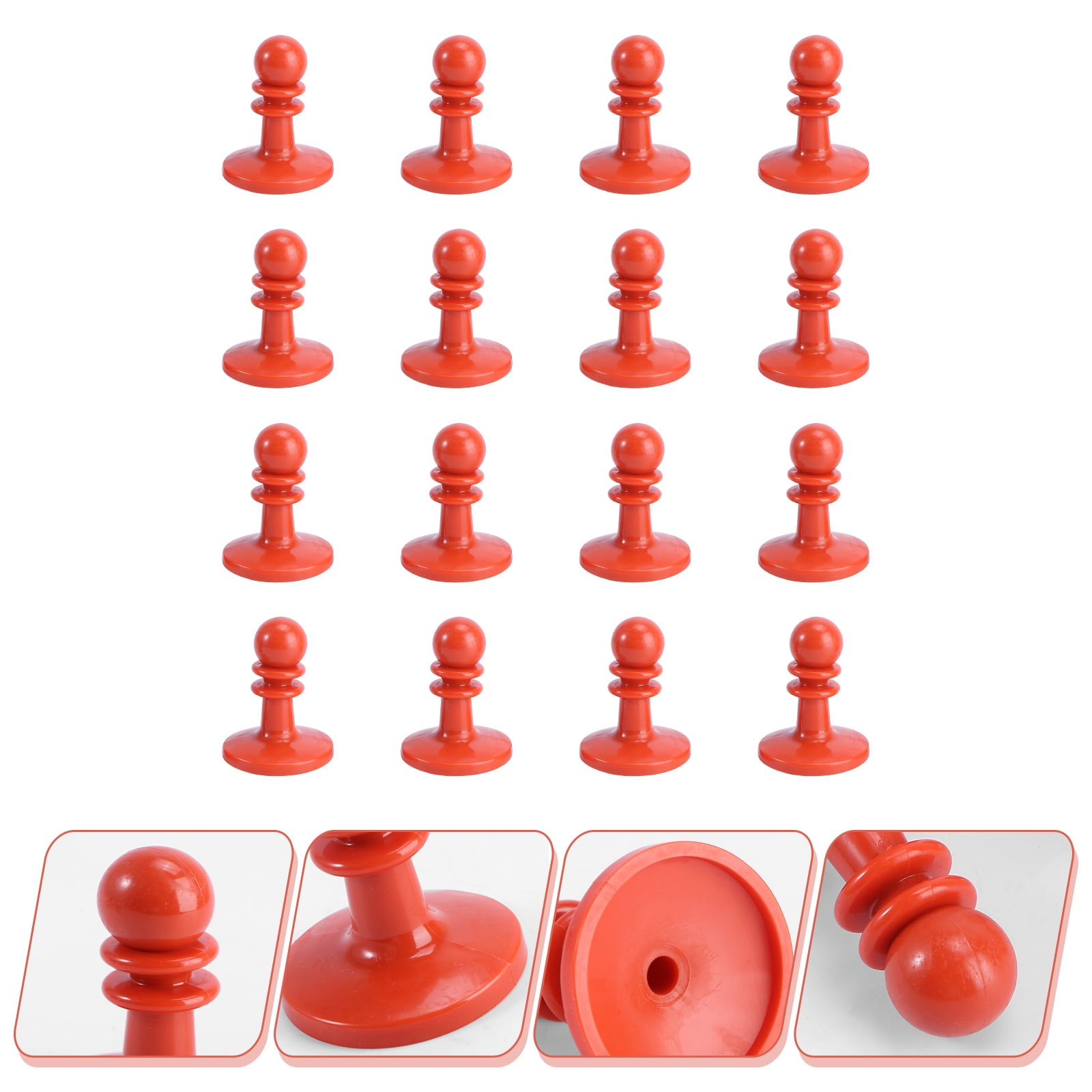 ROMANSENTIAL 16Pcs Emergency Situations Red Plastic Tent Proof Caps for ...
