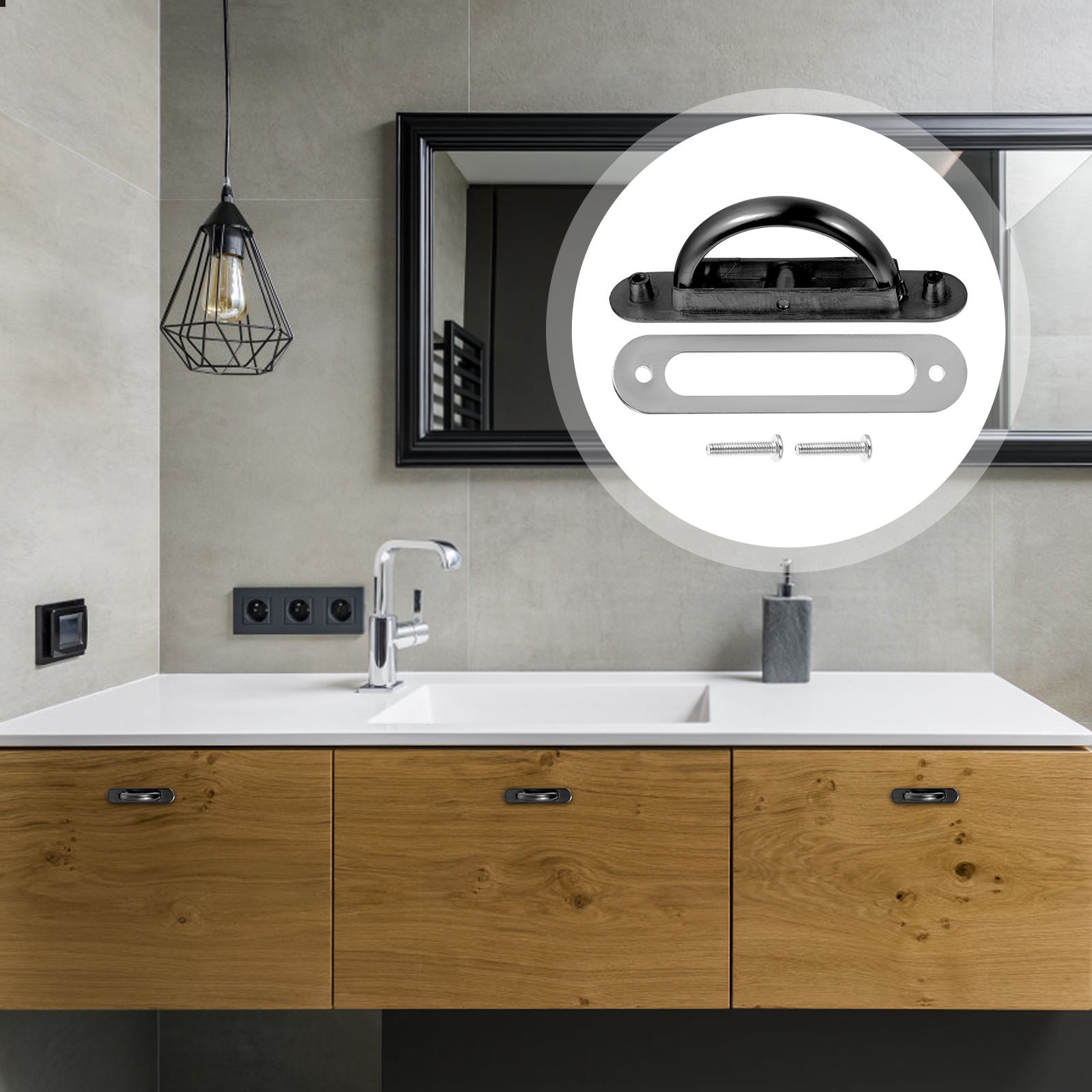 ROMANSENTIAL 1Pack Pull Handle Grey Door Handle for Tatami and Bar 3 ...