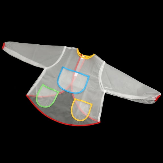 ROMANSENTIAL 1Pack Toddlers Painting Apron Transparent PVC Smock for ...