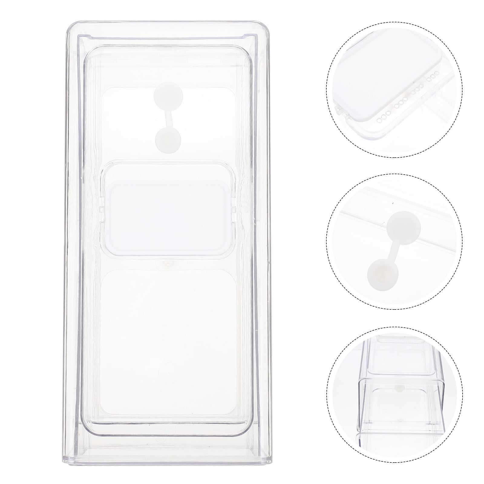 ROMANSENTIAL 1Pack Transparent Fridge Container for Fresh Preservation ...