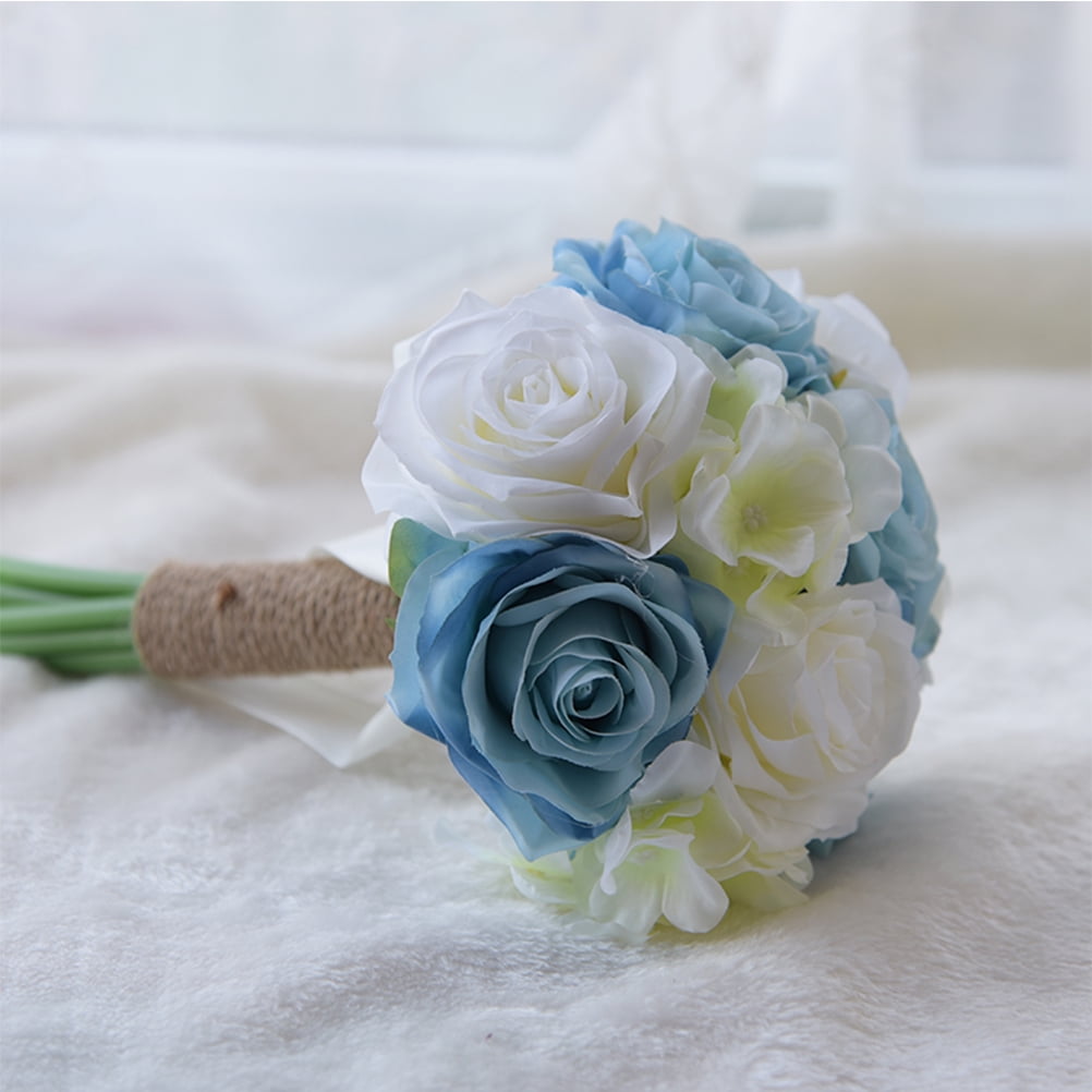 ROMANSENTIAL 1Pack Wedding Bride Bridesmaids Bouquet Silk Cloth ...