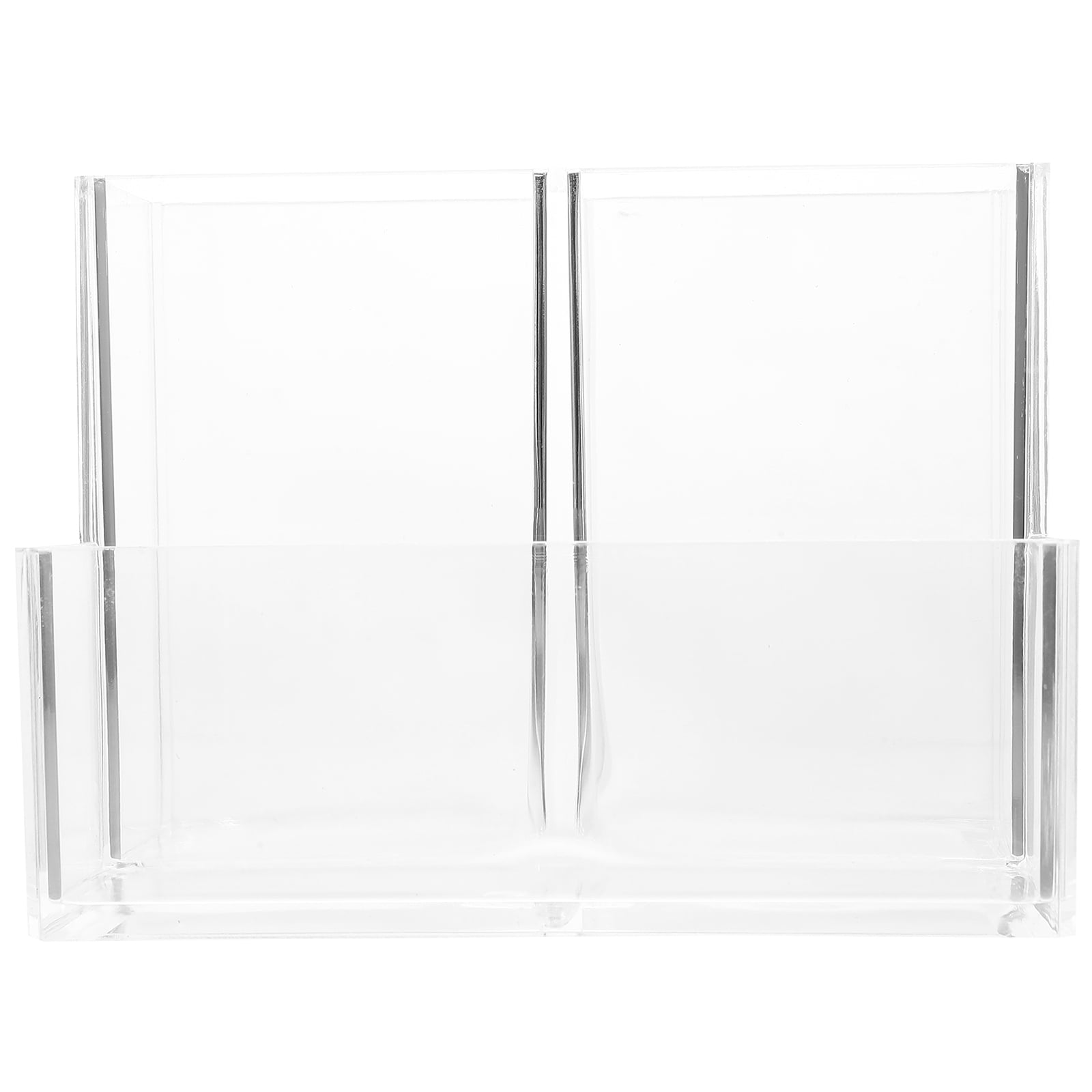 ROMANSENTIAL 1Pcs Acrylic Rectangular Pen Holder Clear Desktop Pencil ...