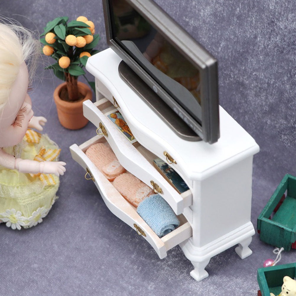 ROMANSENTIAL 1Set Mini Compact Cabinet with Decorative Function for ...