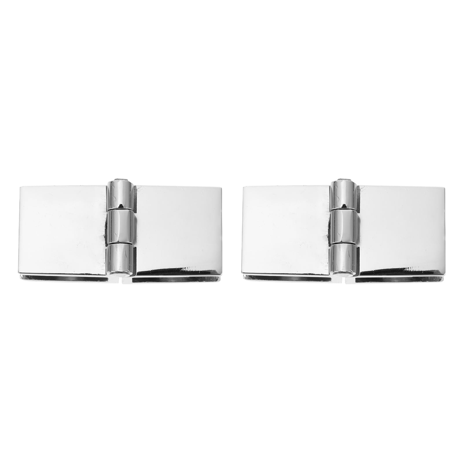 ROMANSENTIAL 2Pcs Silver Hinge for Cabinet Door with 5.4x2.4x2.1in ...