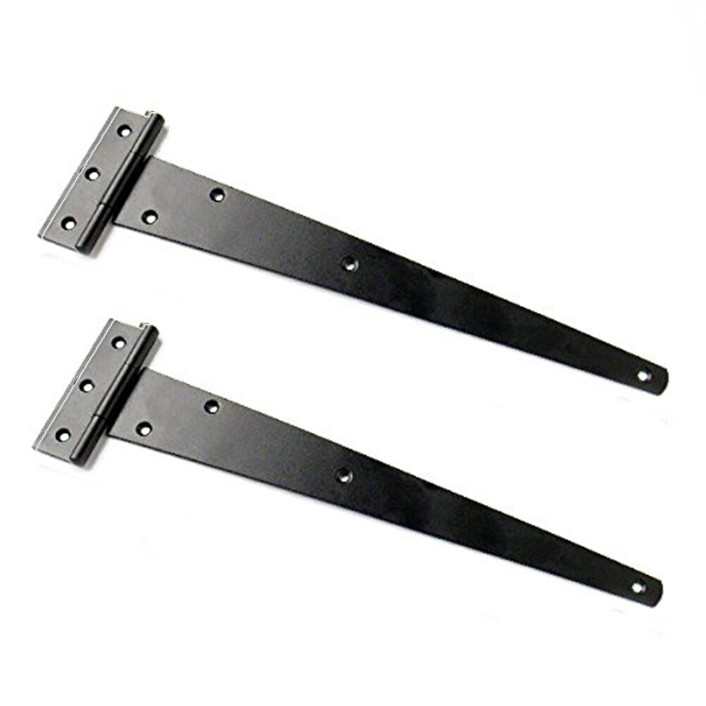ROMANSENTIAL 2Set Black Iron Triangle Hinges for Doors and Cabinets T ...