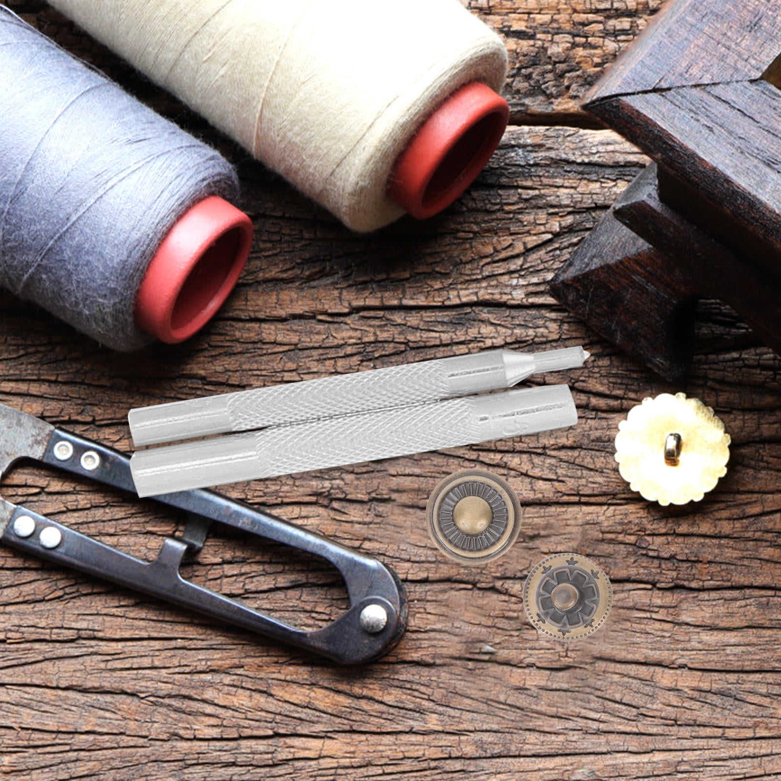 ROMANSENTIAL 40 Sets Clothing Snap Fastener Kit Assorted Color Iron ...