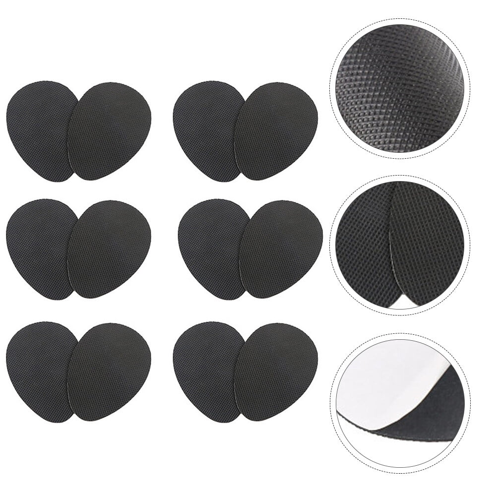 ROMANSENTIAL 40Pack Anti-wearing Sole Pads Rectangular Rubber for High ...