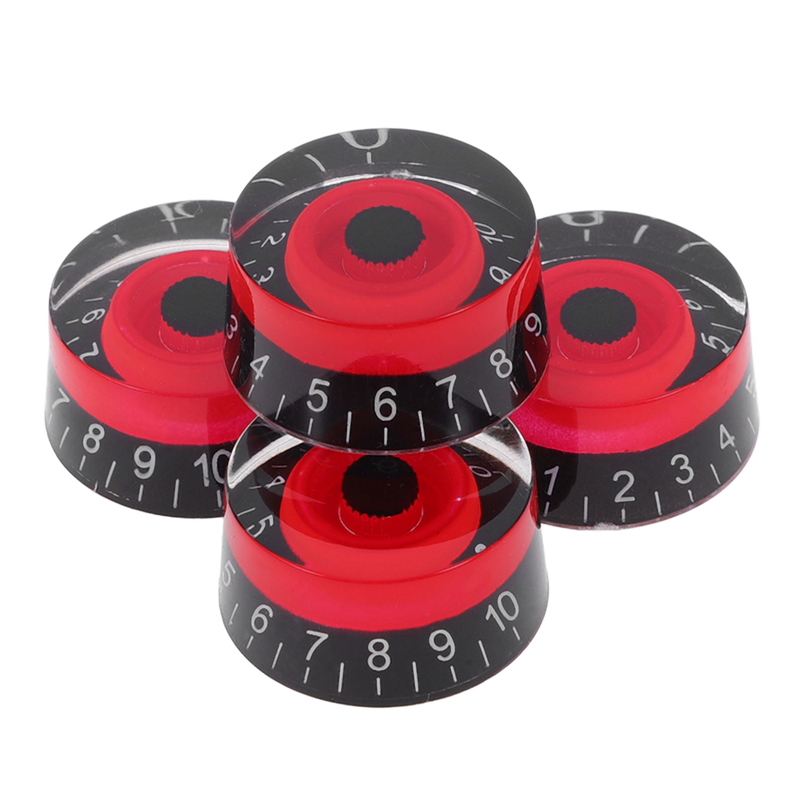 ROMANSENTIAL 4Pcs Acrylic Cylindrical Electric Bass Knobs For Guitar ...