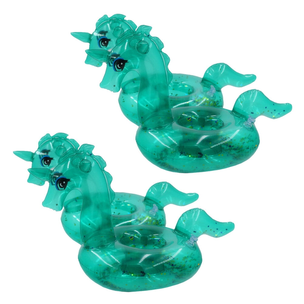 ROMANSENTIAL 4Pcs Floating Drink Holder Stable in Water for Beach Party ...