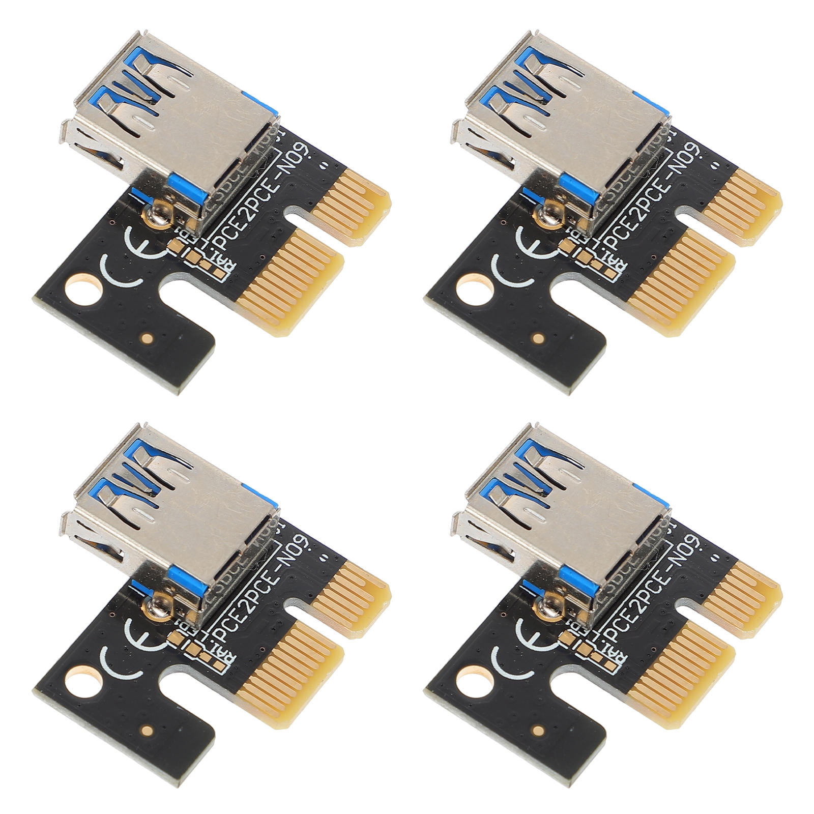 ROMANSENTIAL 4Set Adapter Cards for Pci-E Expansion Card and Signal Amplification Black ...