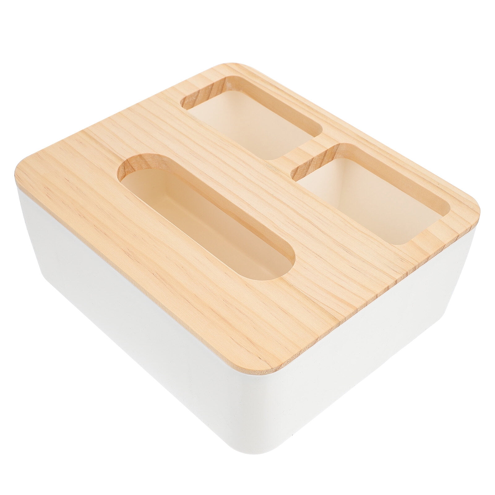ROMANSENTIAL 4Set Tissue Box Tissue Box Wooden Lid Design Napkin ...