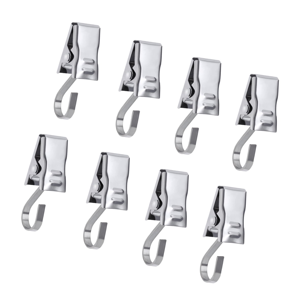 ROMANSENTIAL 50Pcs Curtain Hooks for Rails Drapery Clips for General ...