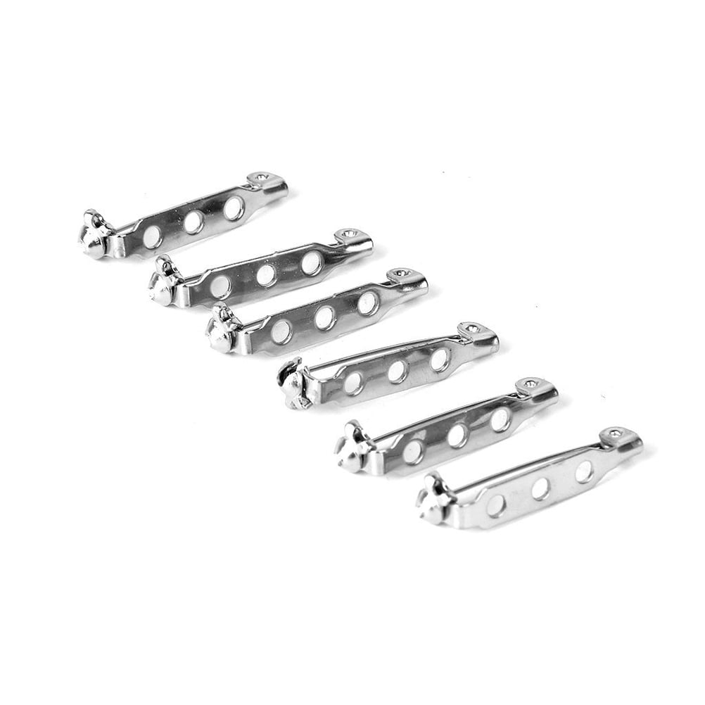 ROMANSENTIAL 50Set Metal Pin Safety Catch with Rolling Lock for Craft ...