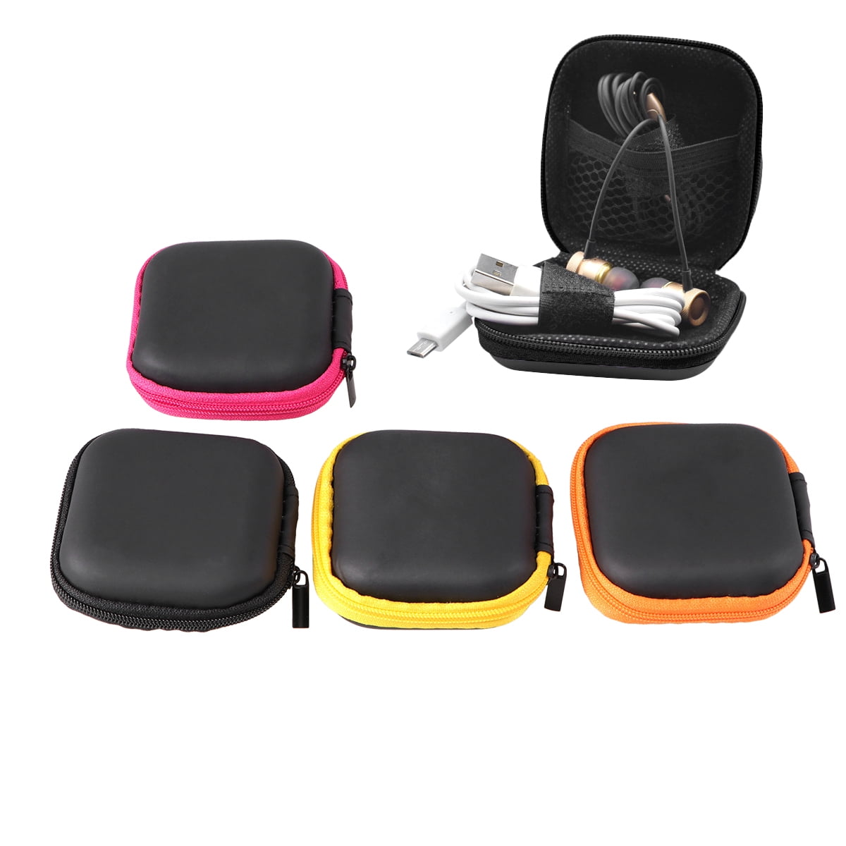 ROMANSENTIAL 5Pcs EVA Sturdy Storage Pouch for Portable Carrying Case ...