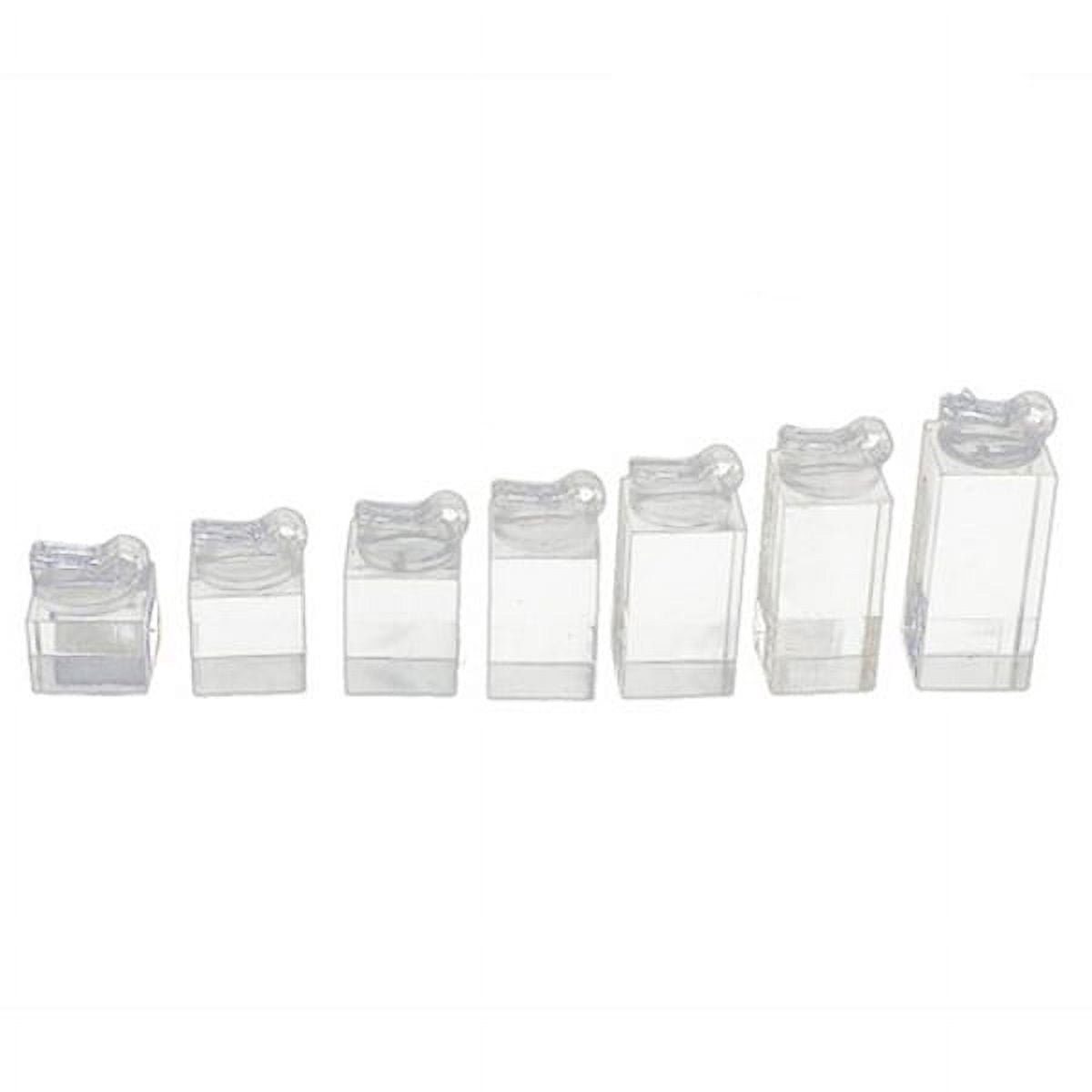ROMANSENTIAL 7Pcs Acrylic Cube and Cuboid Pole Jewelry Display Stand ...