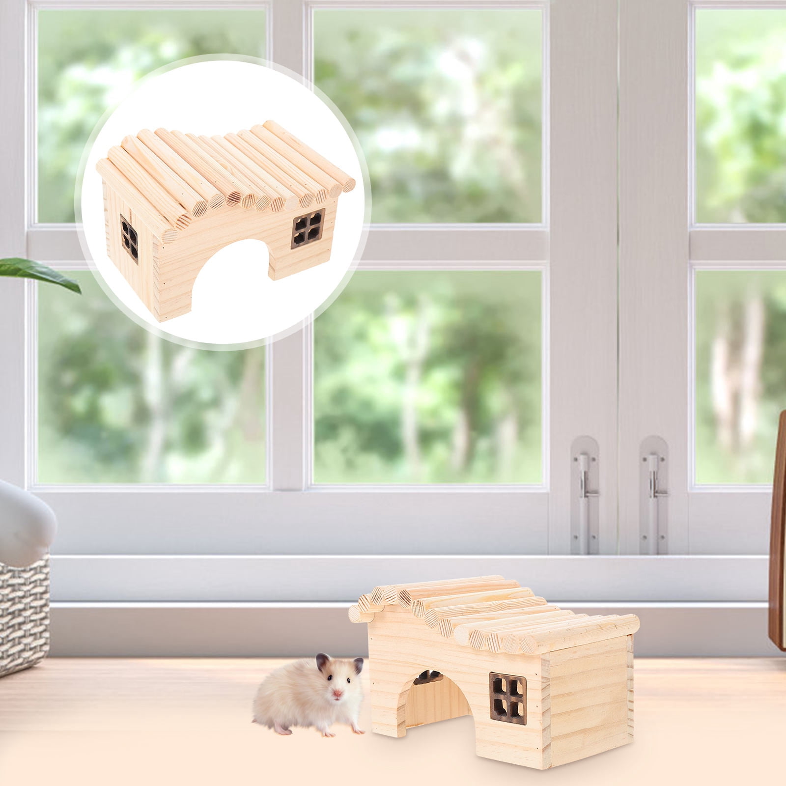 ROMANSENTIAL Arched Pet Nest for Hamster and Rabbit with Warmth 1Pcs ...