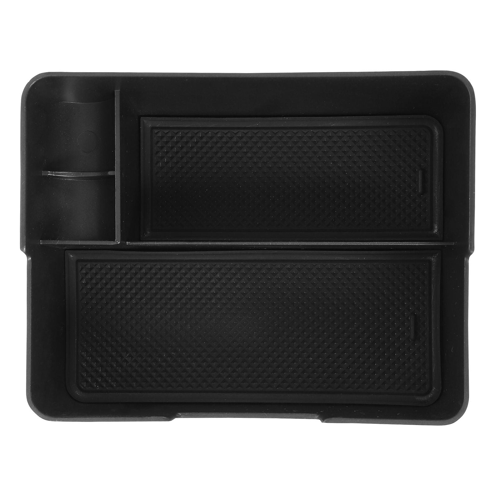 ROMANSENTIAL Car Console Organizer 1Set Black Plastic Storage Box for ...