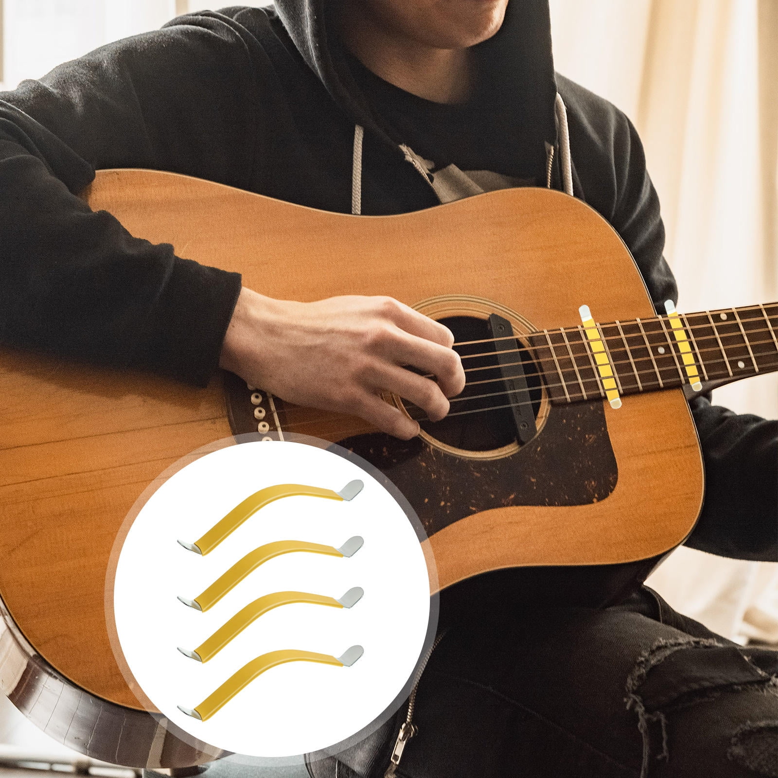 ROMANSENTIAL Guitar String Tool 4Pcs Metal Spreader for String ...