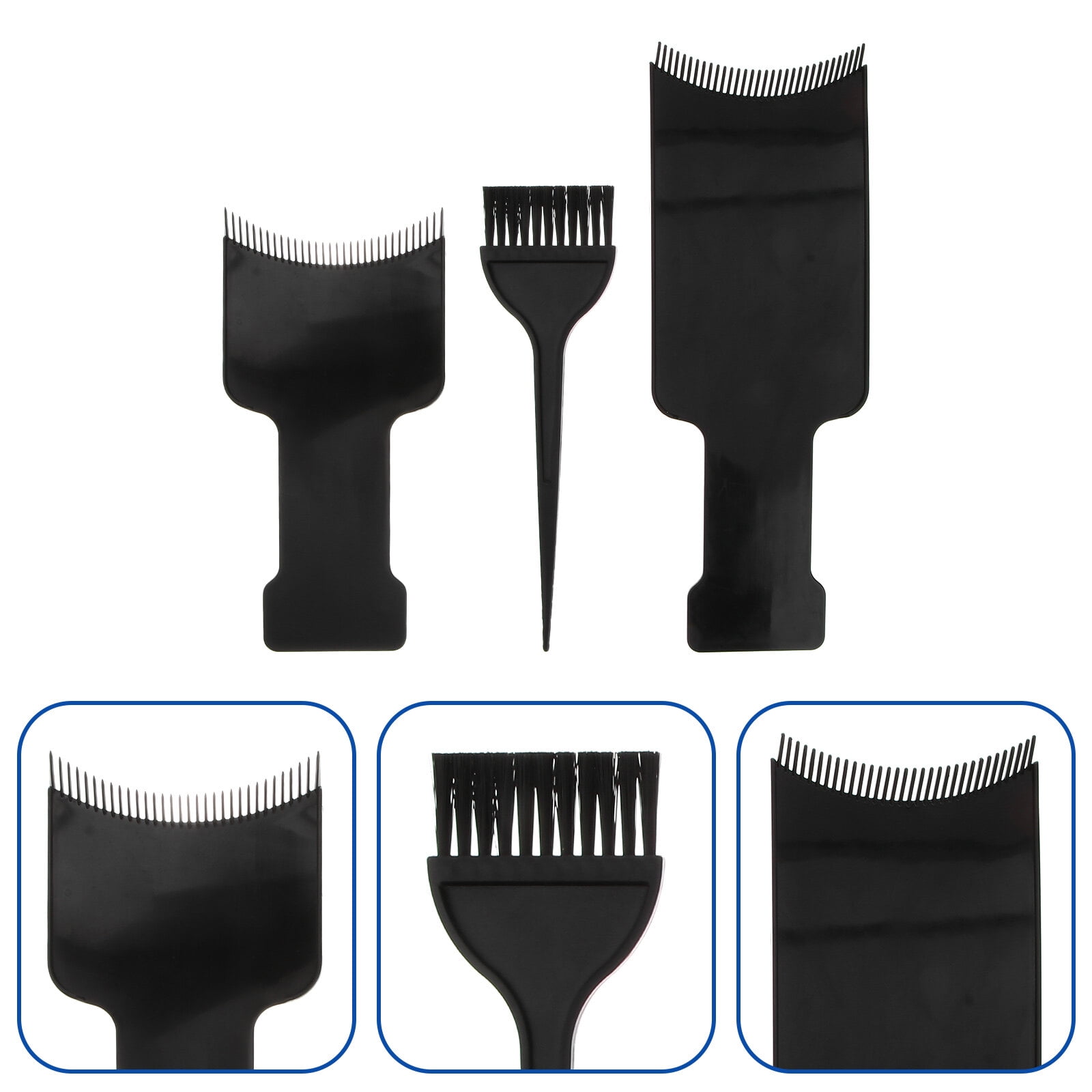 ROMANSENTIAL Highlighting Comb Paddle Board 3Pcs Plastic Hair Dyeing ...