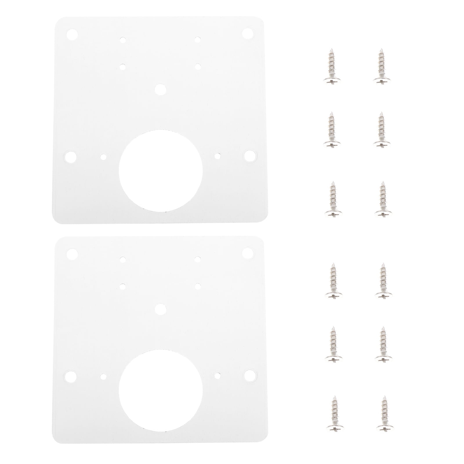 ROMANSENTIAL Hinge Repair Kit Plate for Cabinet 2Pcs Stainless Steel 3 ...