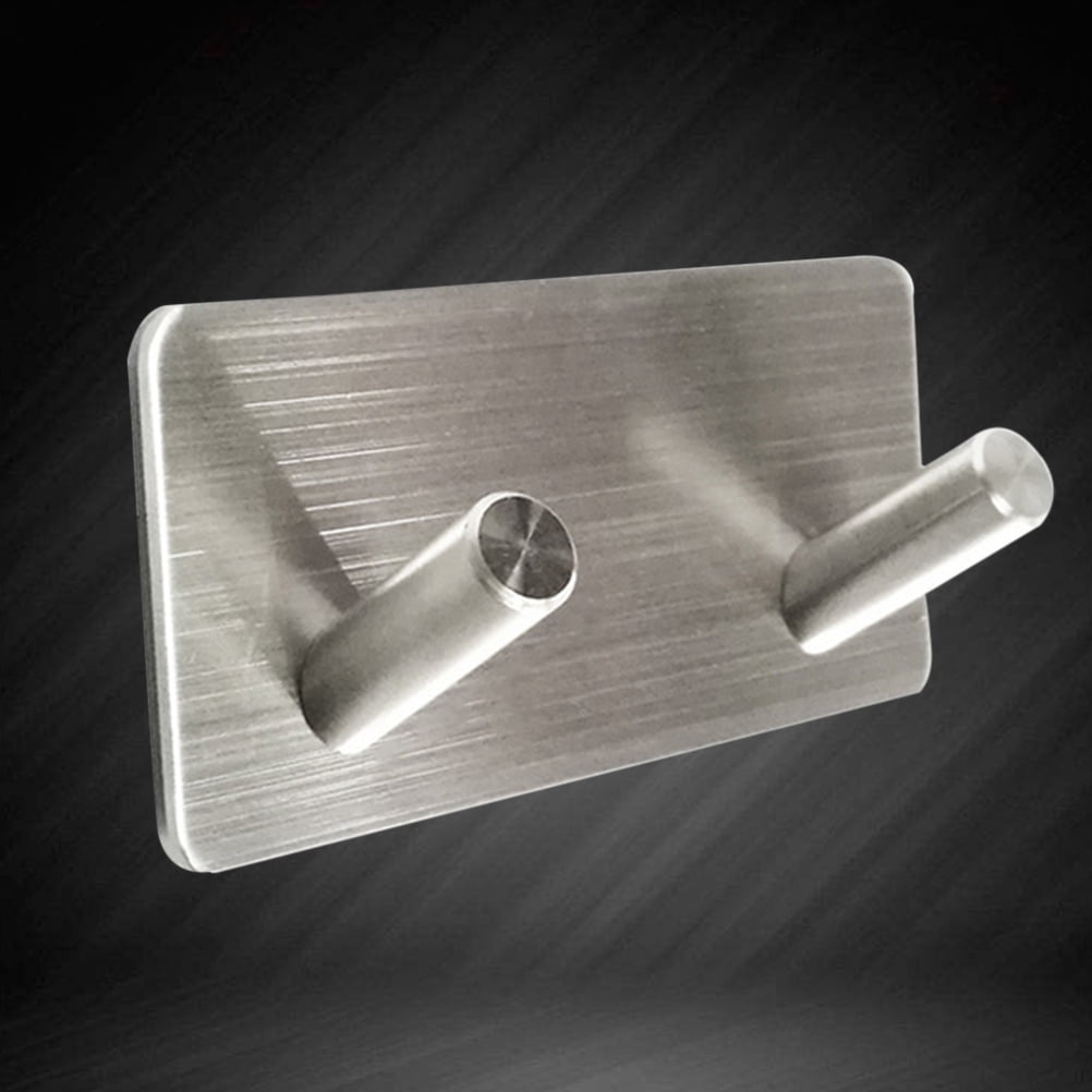 ROMANSENTIAL Kitchen Towel Hooks Self Adhesive 1Set with Stainless ...