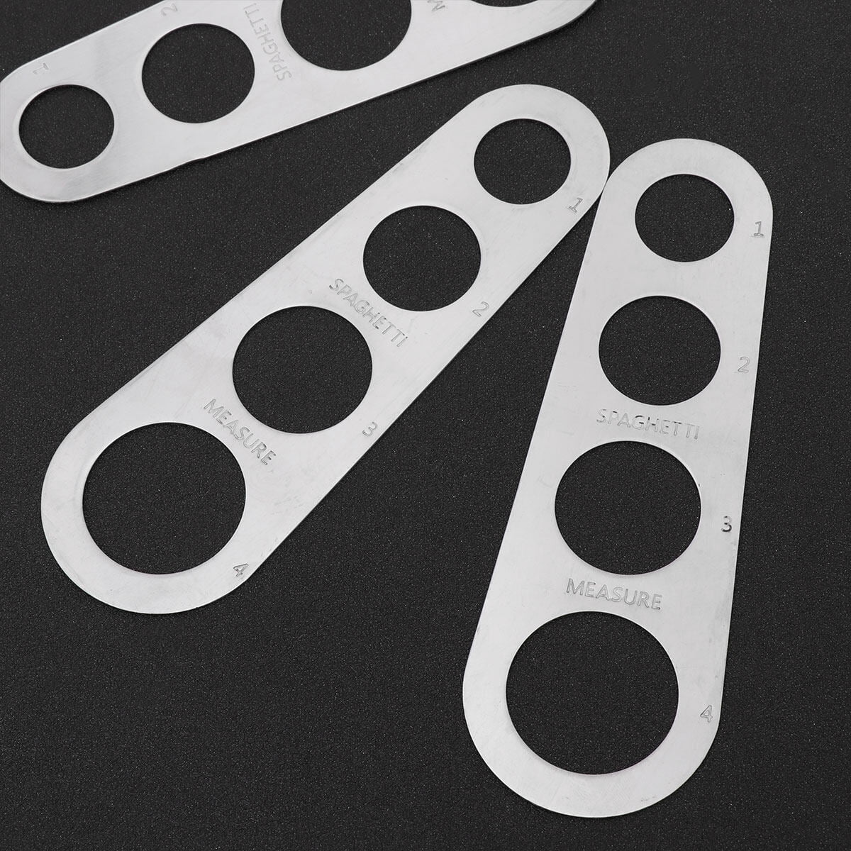 ROMANSENTIAL Noodle Measuring Ruler 3Pcs Stainless Steel Spaghetti ...