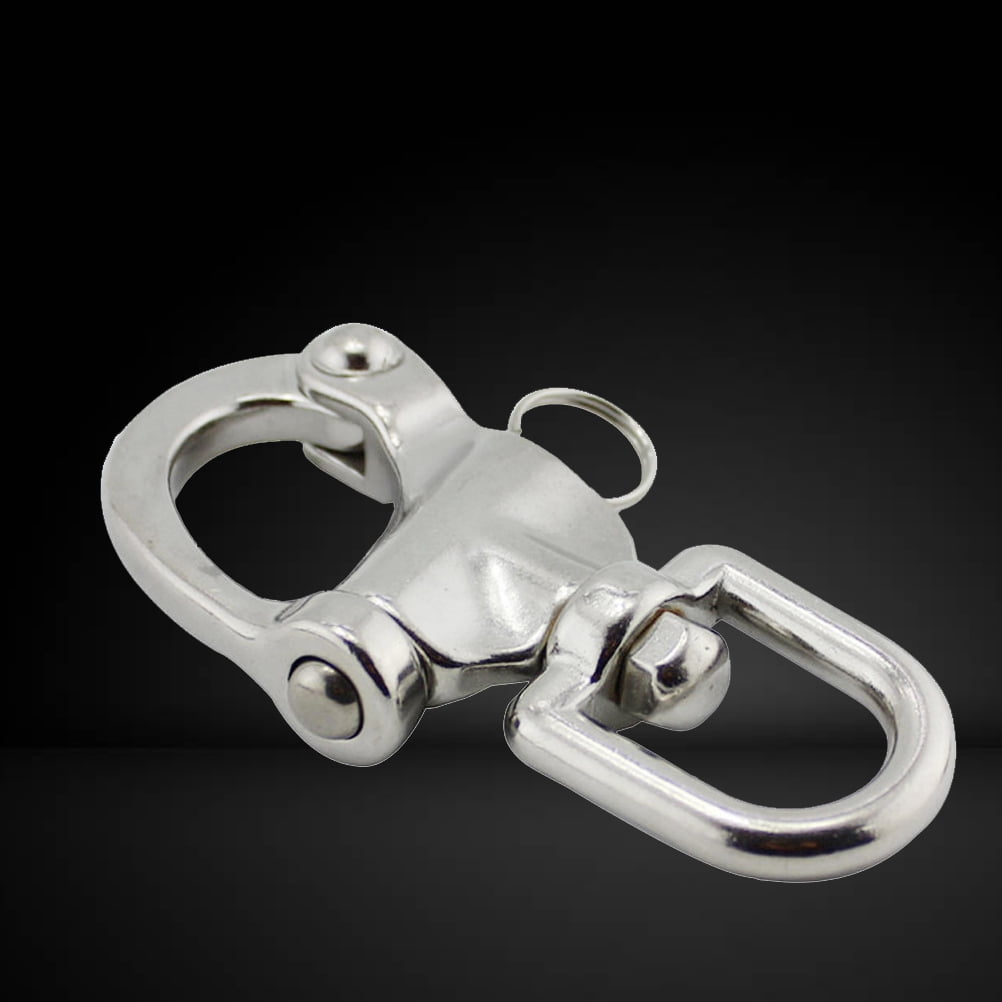 ROMANSENTIAL -Resistant D Shaped Swivel Snap Shackle 1Pcs for Marine ...