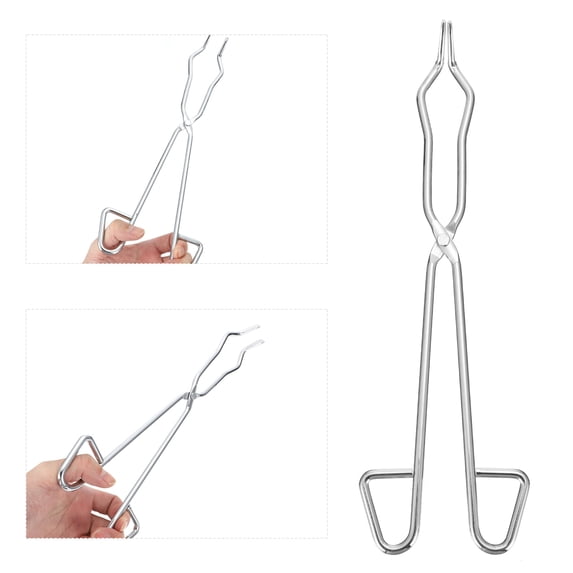 ROMANSENTIAL Silver Crucible Tong 1Pcs for Laboratory Experiments ...