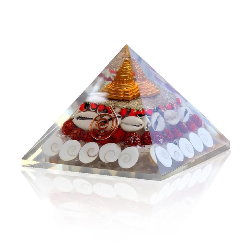 ROMINO Original Crystal Maha Laxmi Pyramid with Rudraksha Shree Yantra ...