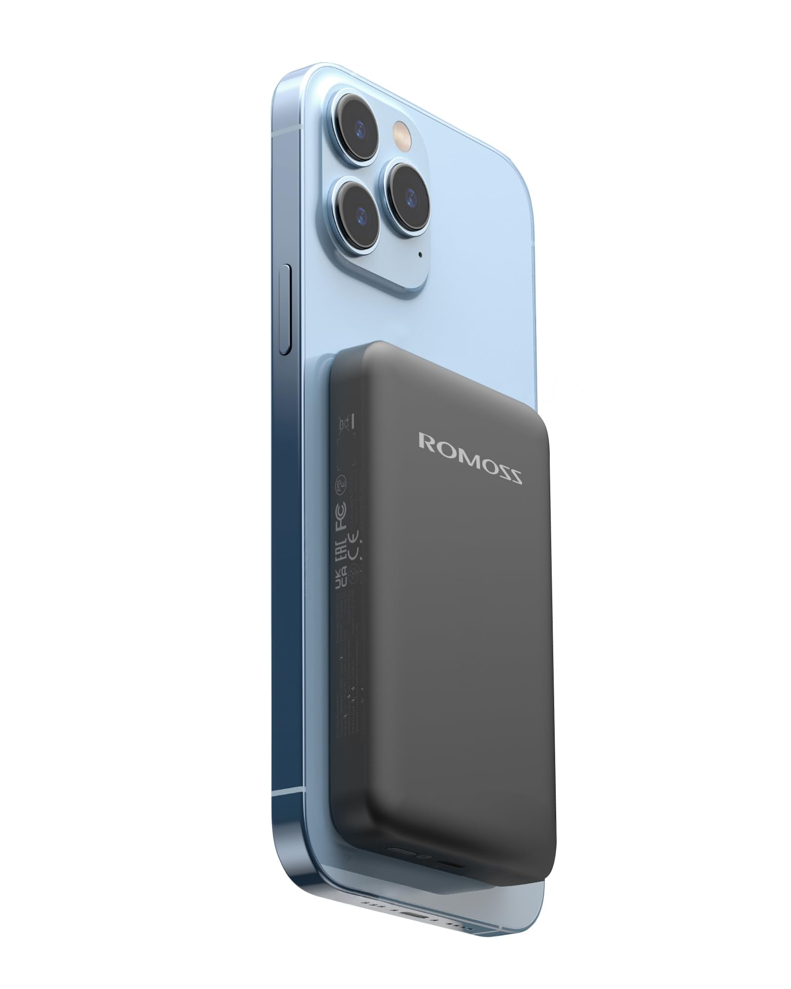 ROMOSS Magsafe Portable Charger, 5000mAh Battery Pack, Magnetic ...