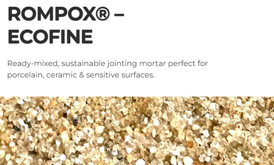 ROMPOX ECO-FINE Ready-Mixed Sand and Resin Joint Mortar: Triple Strength Formula for Porcelain ...