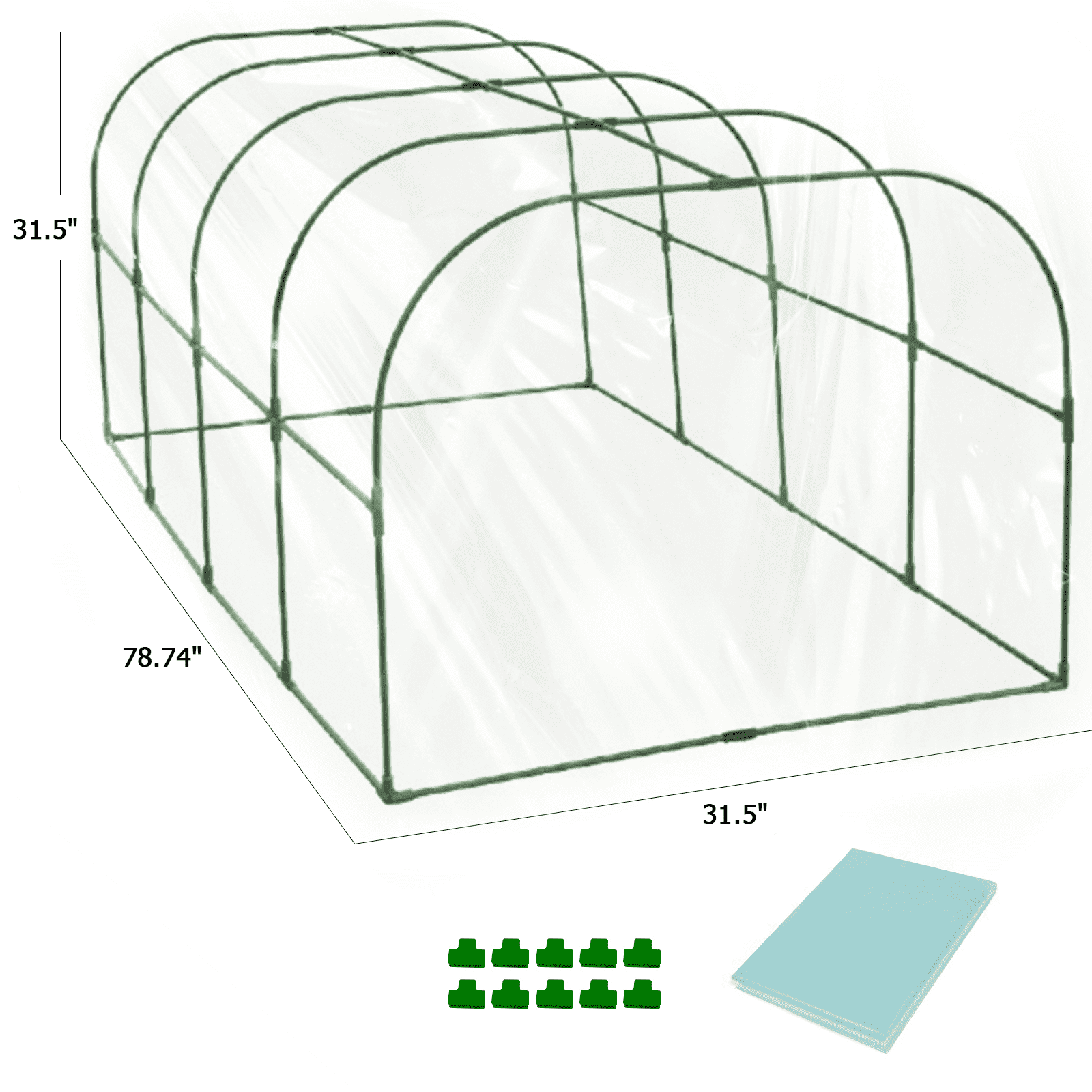 ROMUCHE 79"*32" Garden Greenhouse clearance, Mini Greenhouse Hoops Grow ...
