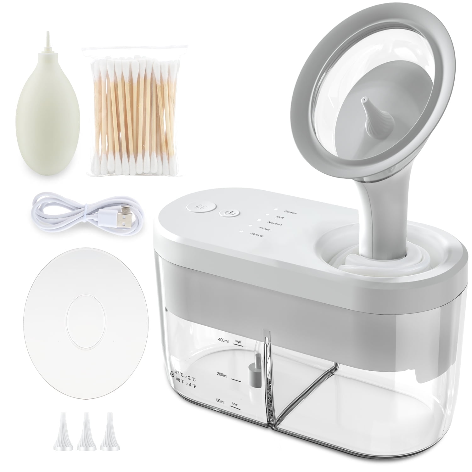 ROMYSE Earwax Removal Ear Cleaner with Automatic Sewage System Electric ...
