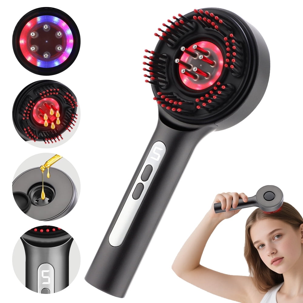 ROMYSE Laser Hair Growth Comb,3 in 1 Hair Oil Applicator,Head Massager ...