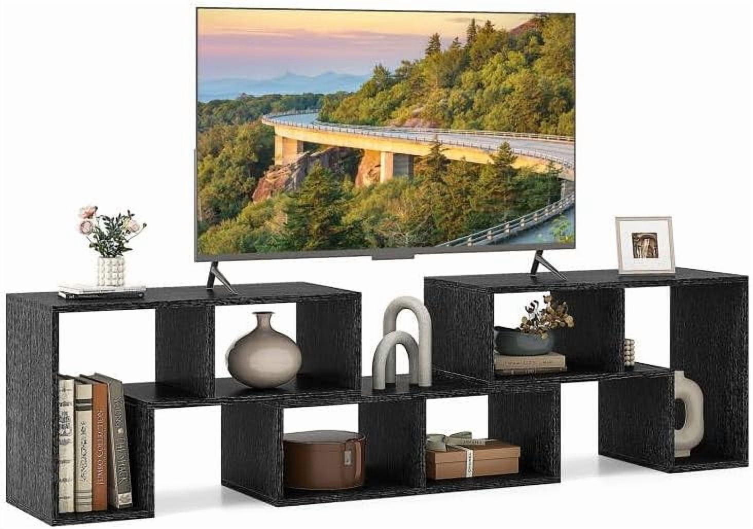 RONG-3 3 Pieces Cube TV Stand, Modern Entertainment Center for up to 65 ...